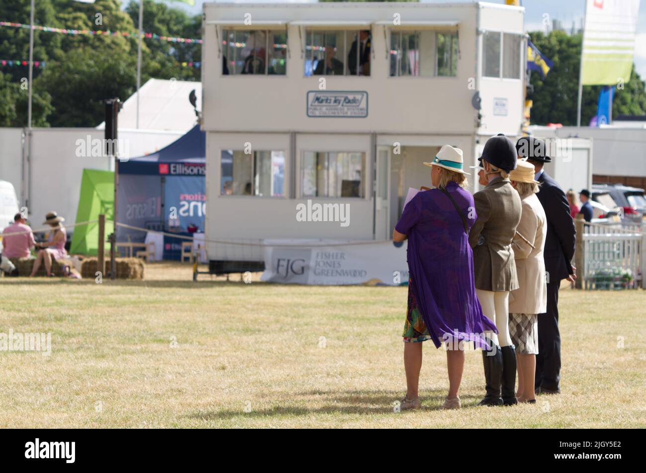Judges in the President's Ring at the Tendring Hundred Show in Essex ...