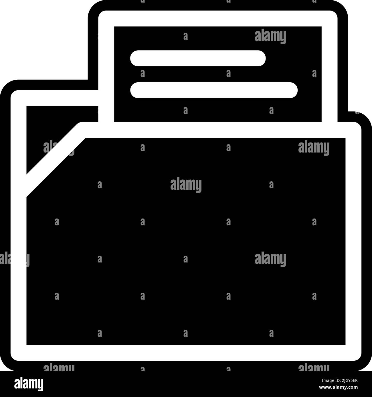 Office folder icon Stock Vector Image & Art - Alamy