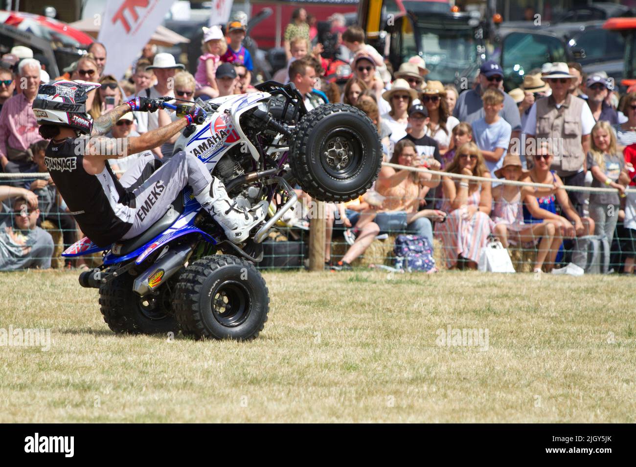 Stannage Stunt Team perform wheelies on quad bikes at the Tendring ...