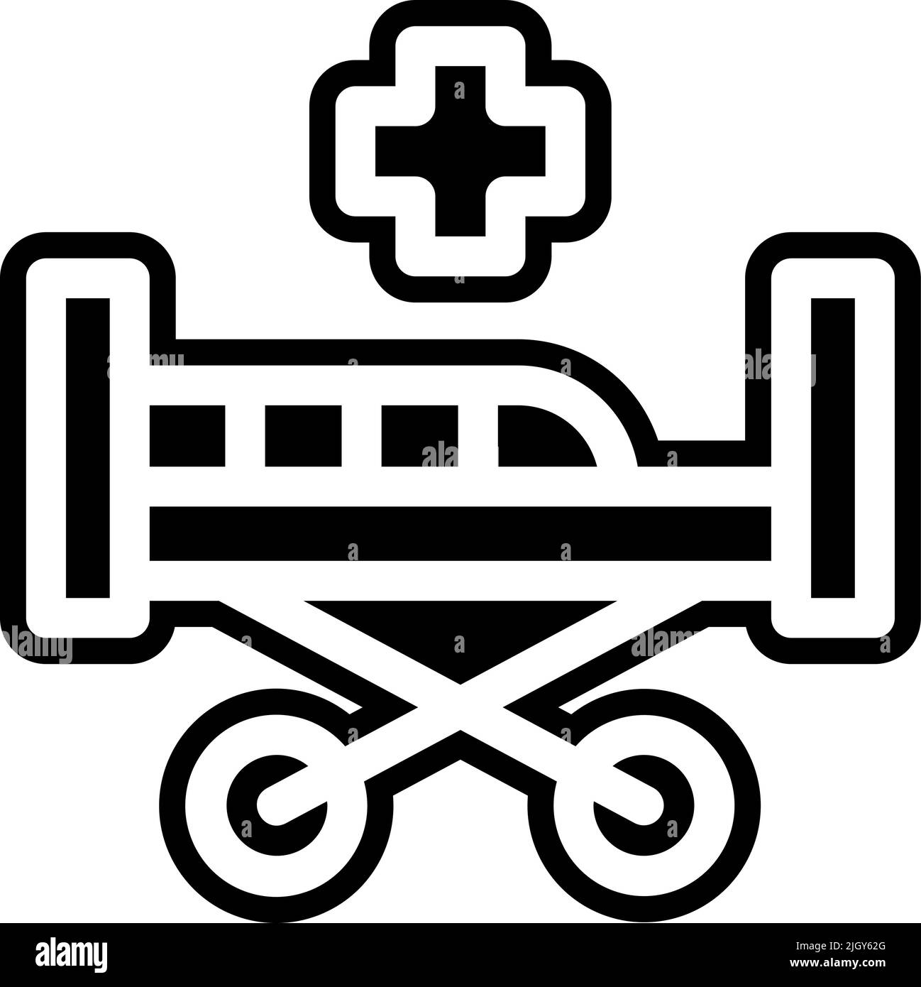Protective equipment medical stretcher icon Stock Vector Image & Art ...