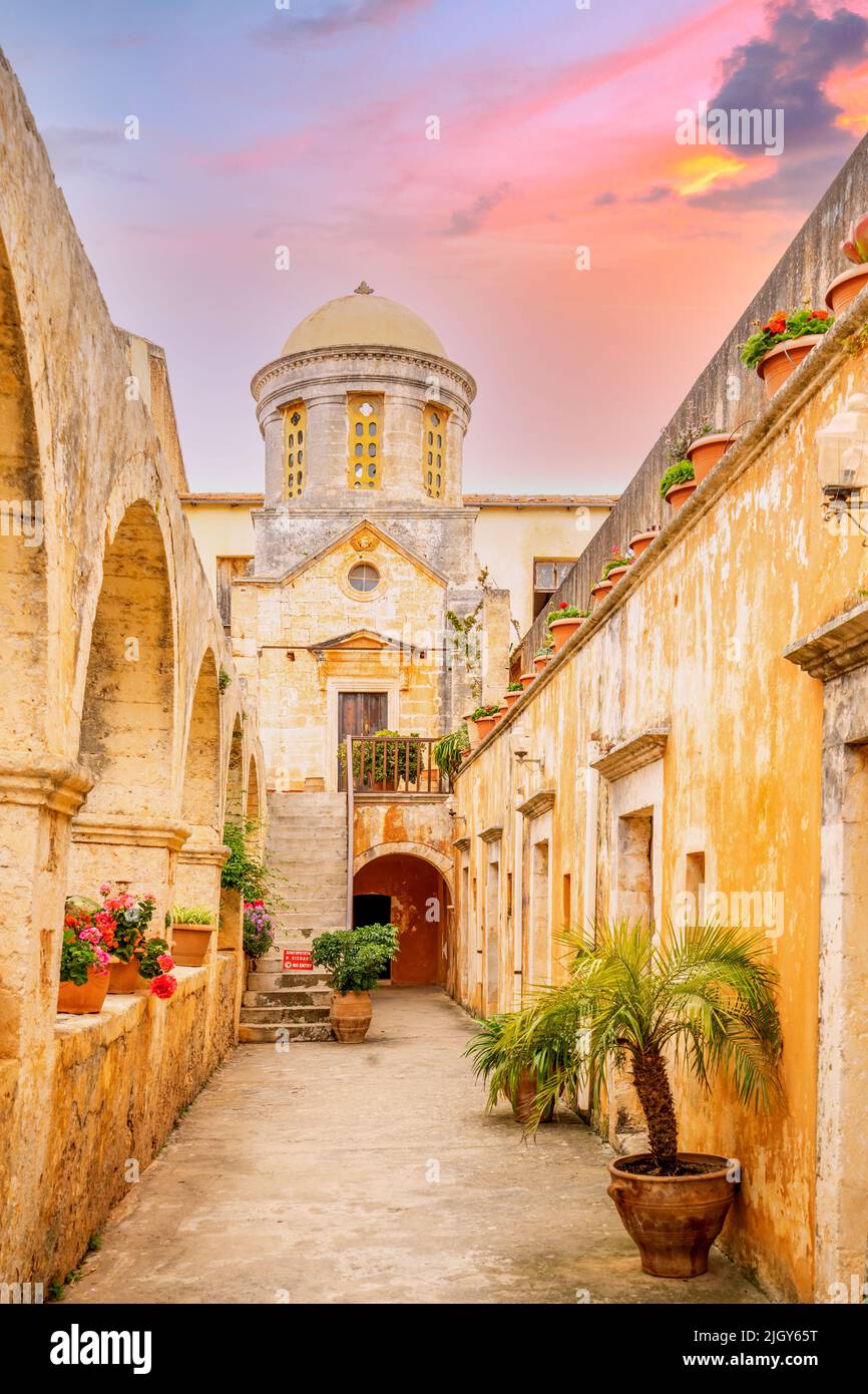 Holy Trinity Cloister, Meteora, Island Crete, Greece Stock Photo - Alamy