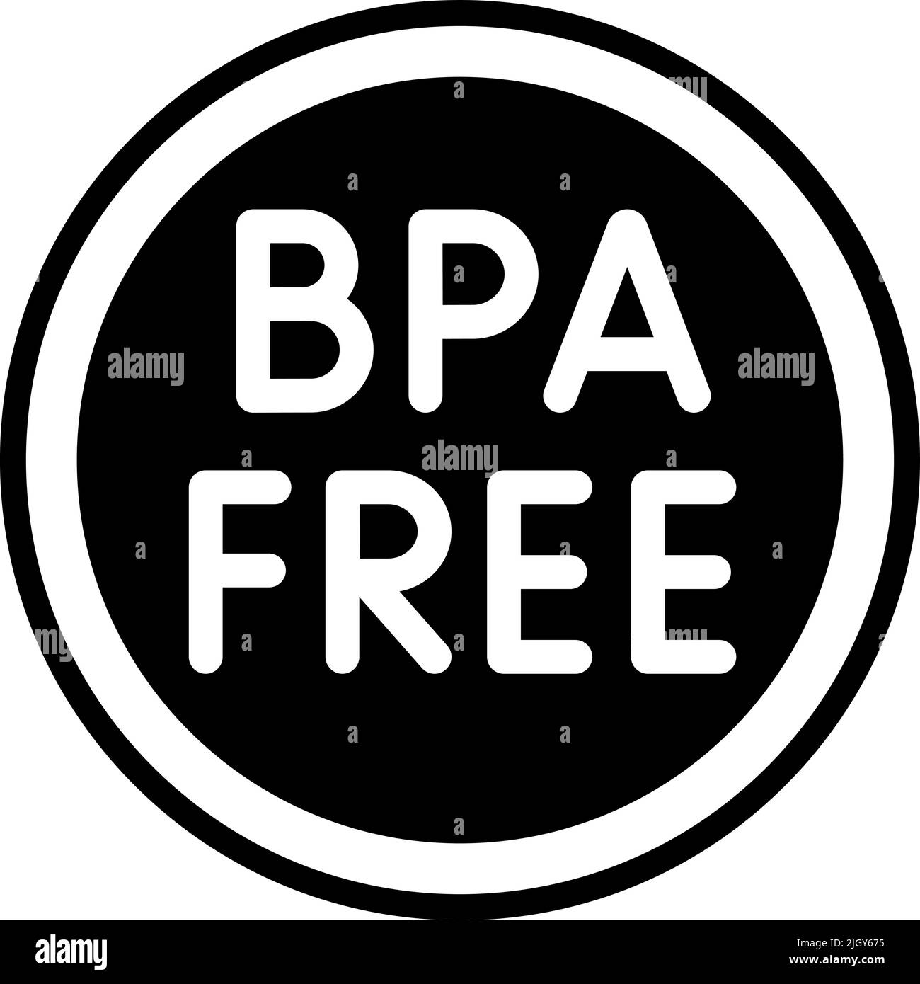 Bio products circle sticker Stock Vector Images - Alamy