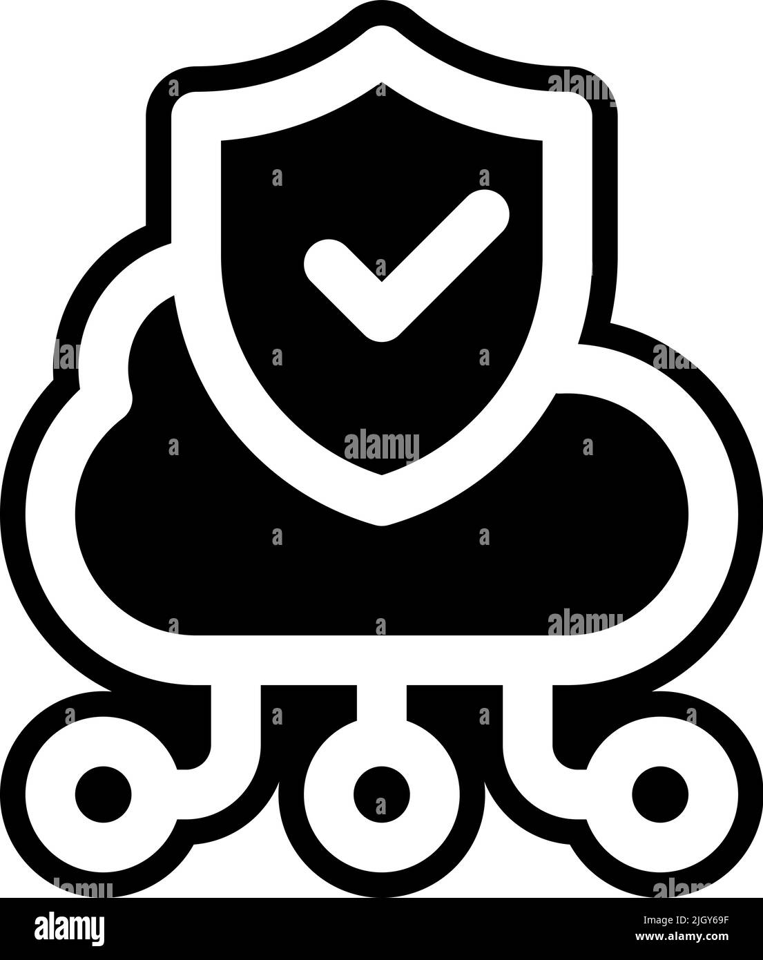 Cloud protection service online Black and White Stock Photos & Images ...