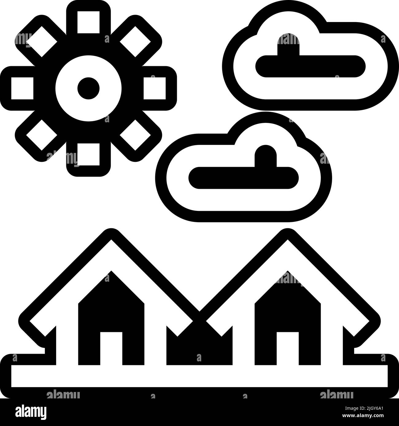 Real estate houses icon Stock Vector Image & Art - Alamy