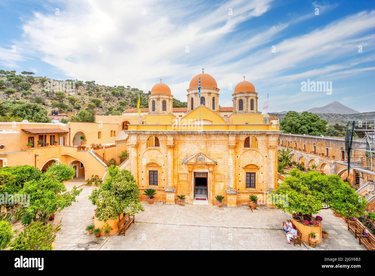 Holy Trinity Cloister, Meteora, Island Crete, Greece Stock Photo - Alamy