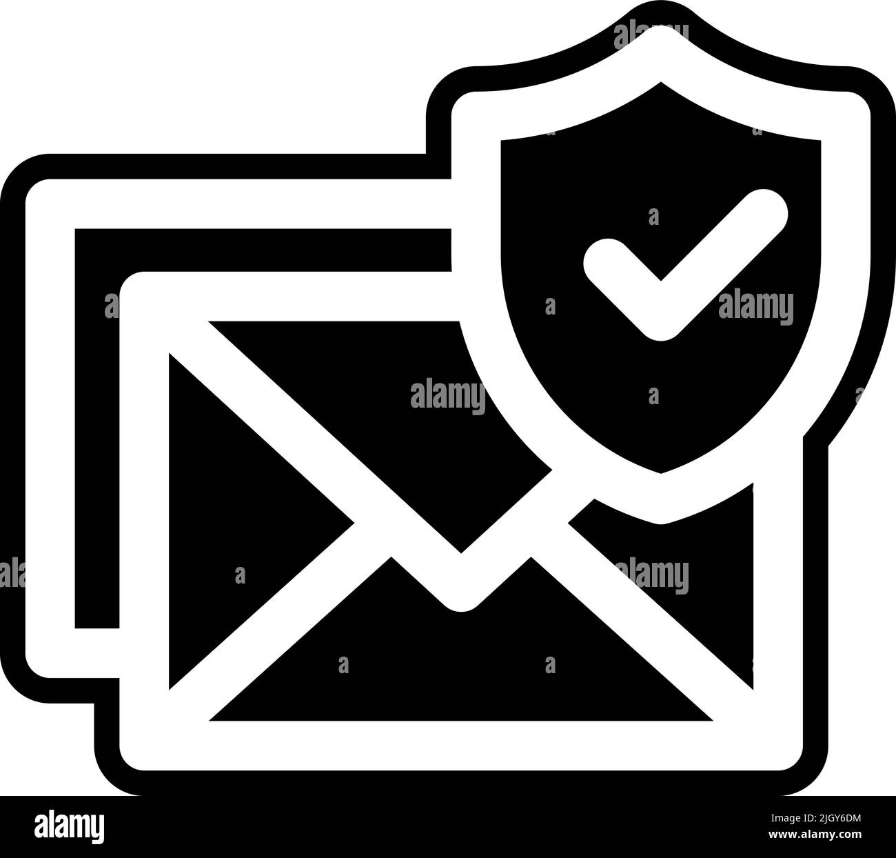 Protection and security email icon Stock Vector Image & Art - Alamy