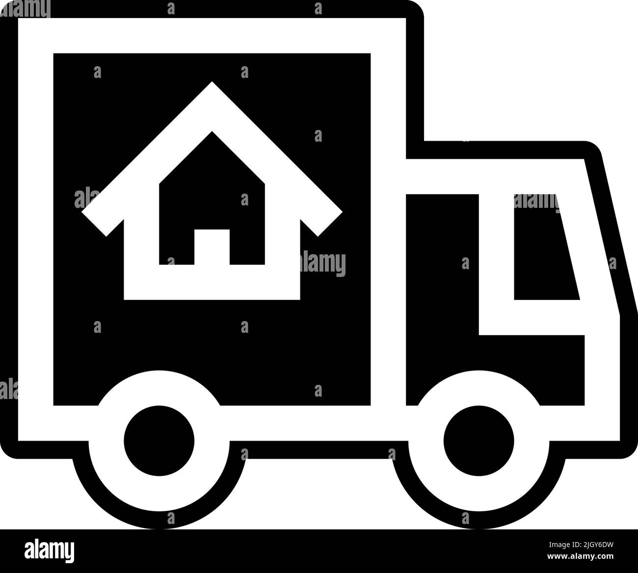 Real estate moving truck icon Stock Vector Image & Art - Alamy