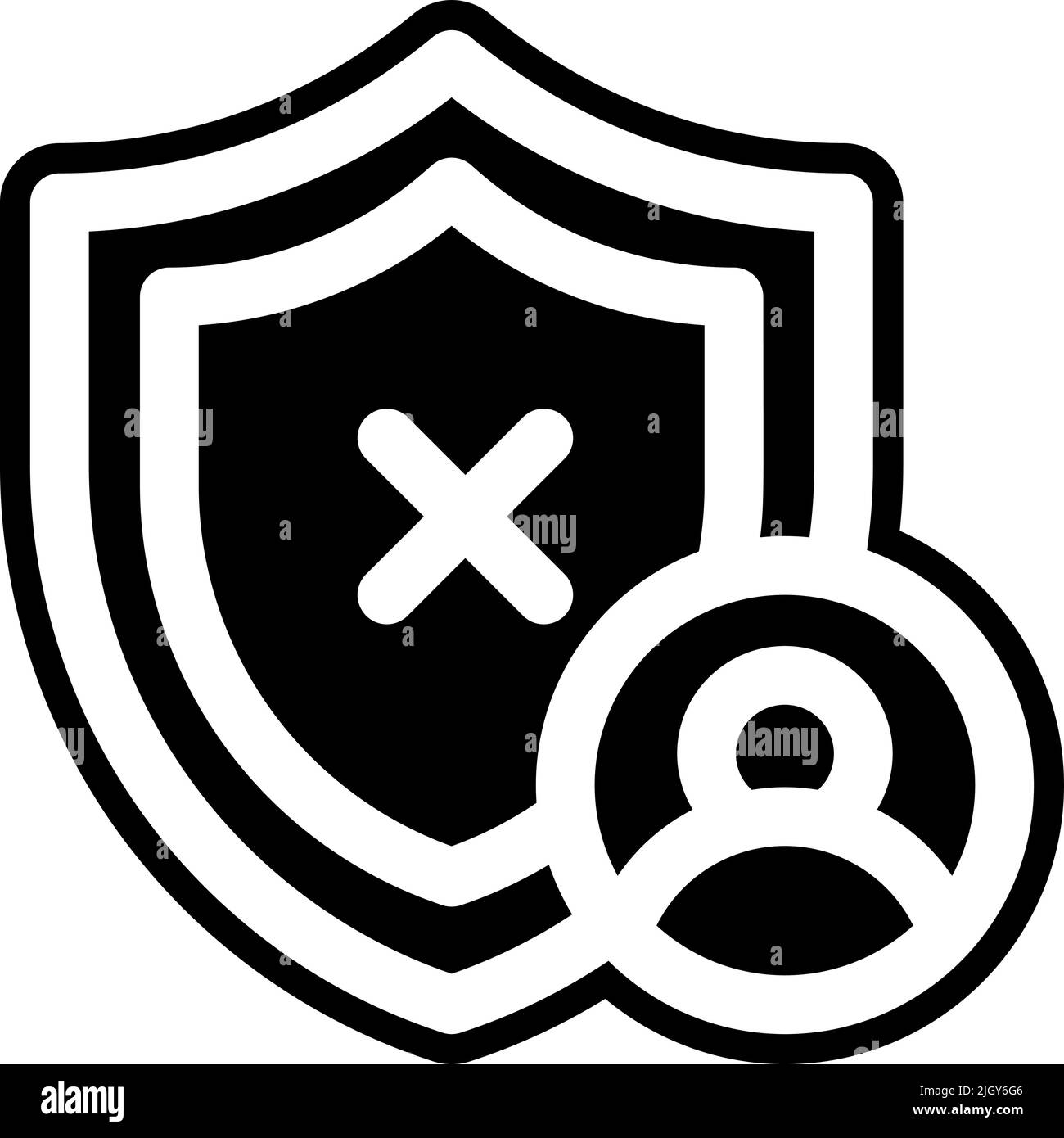 Protection and security unprotected icon Stock Vector Image & Art - Alamy