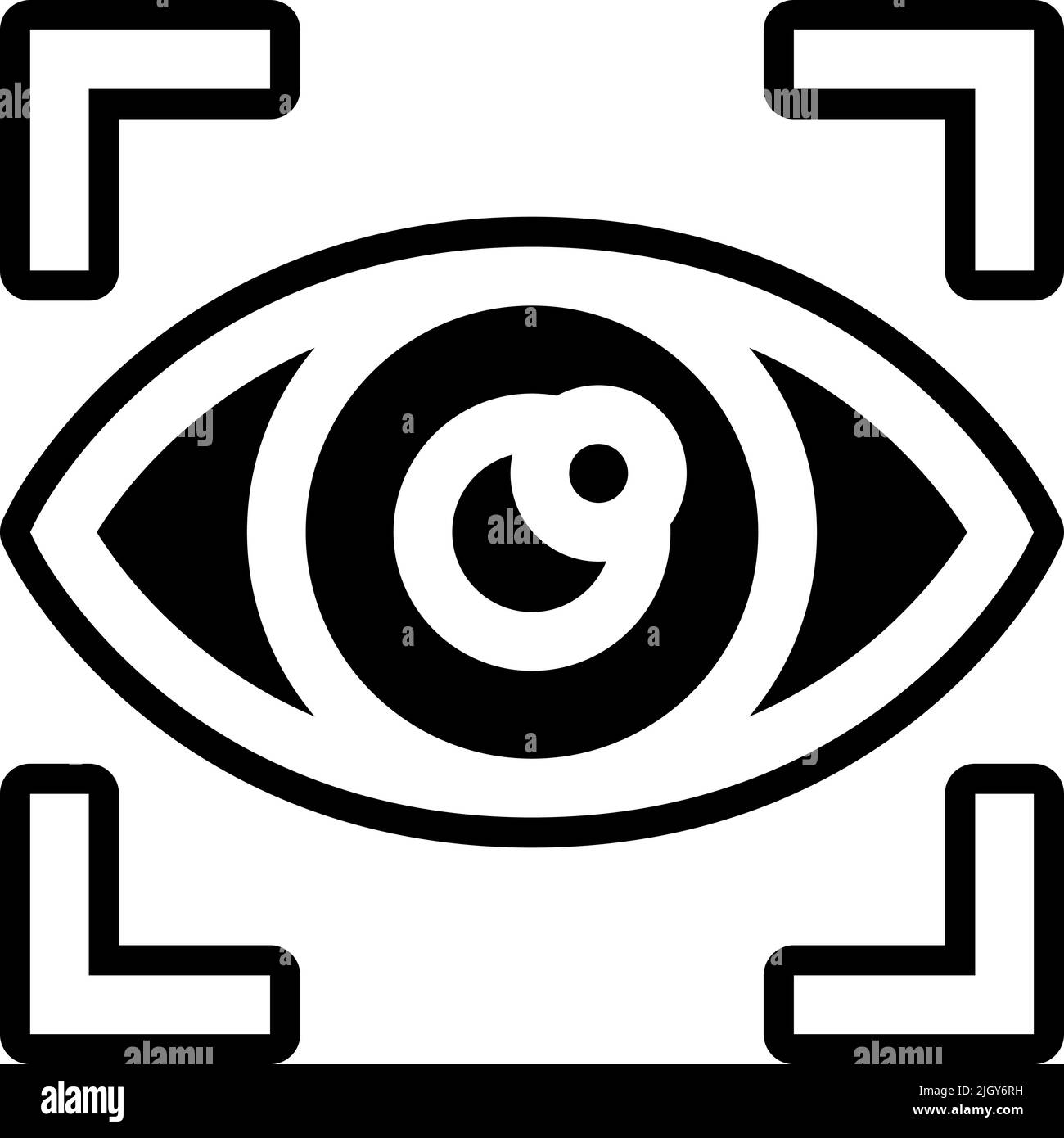 Retina scan icon Stock Vector Images - Alamy