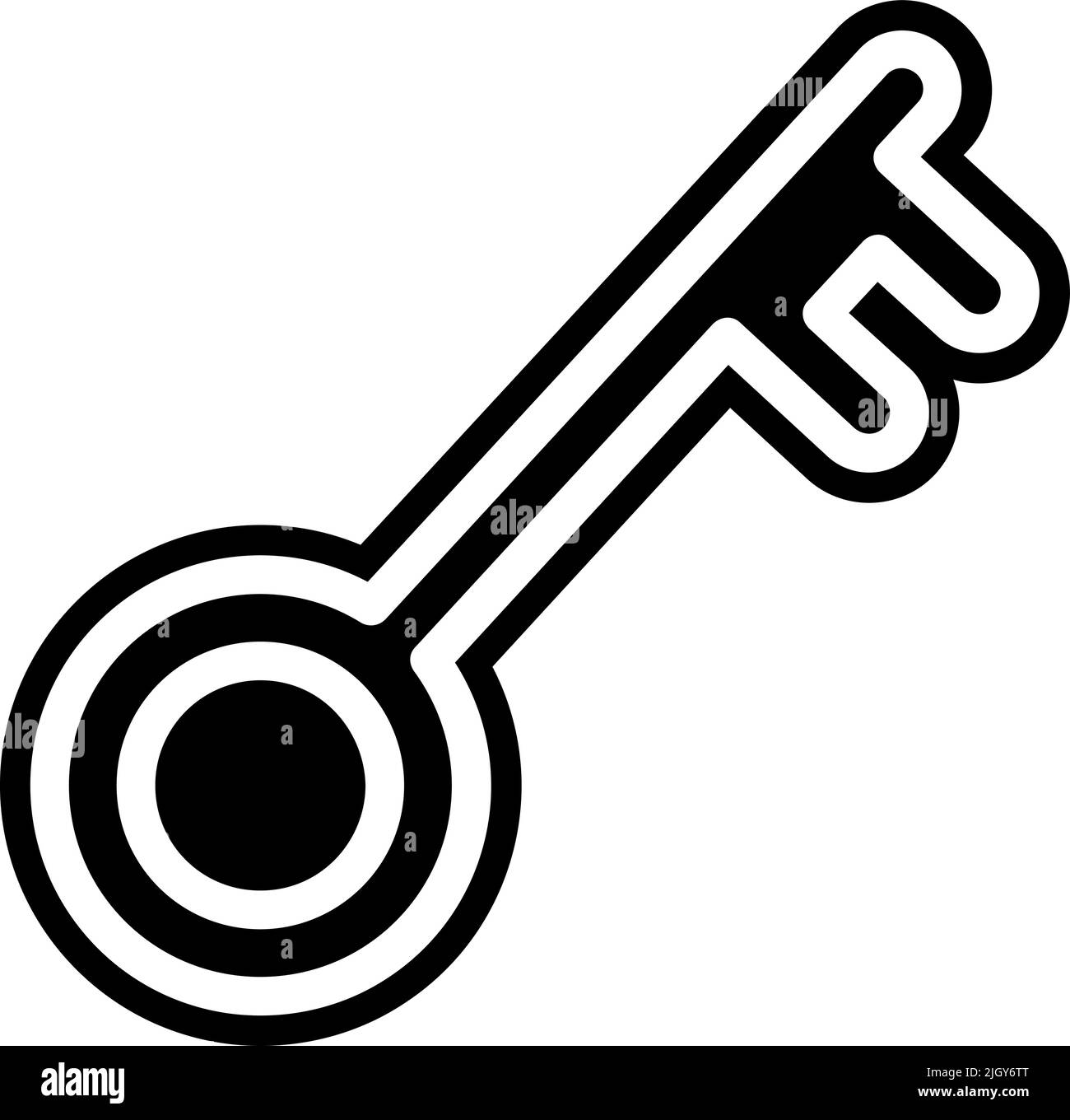 Retro key icon Stock Vector Image & Art - Alamy