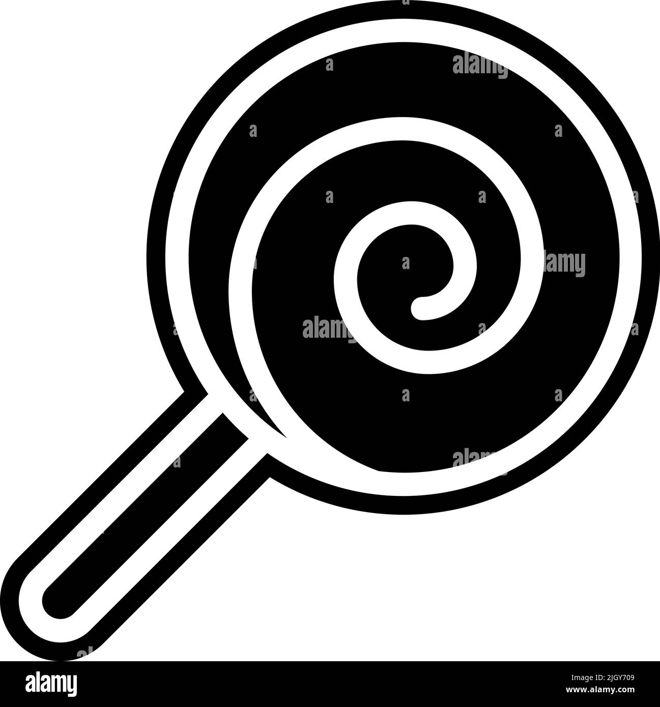 Rainbow lollipop on color Stock Vector Images - Alamy