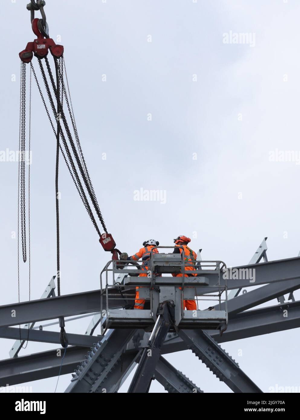 Anfield stand expansion Stock Photo - Alamy