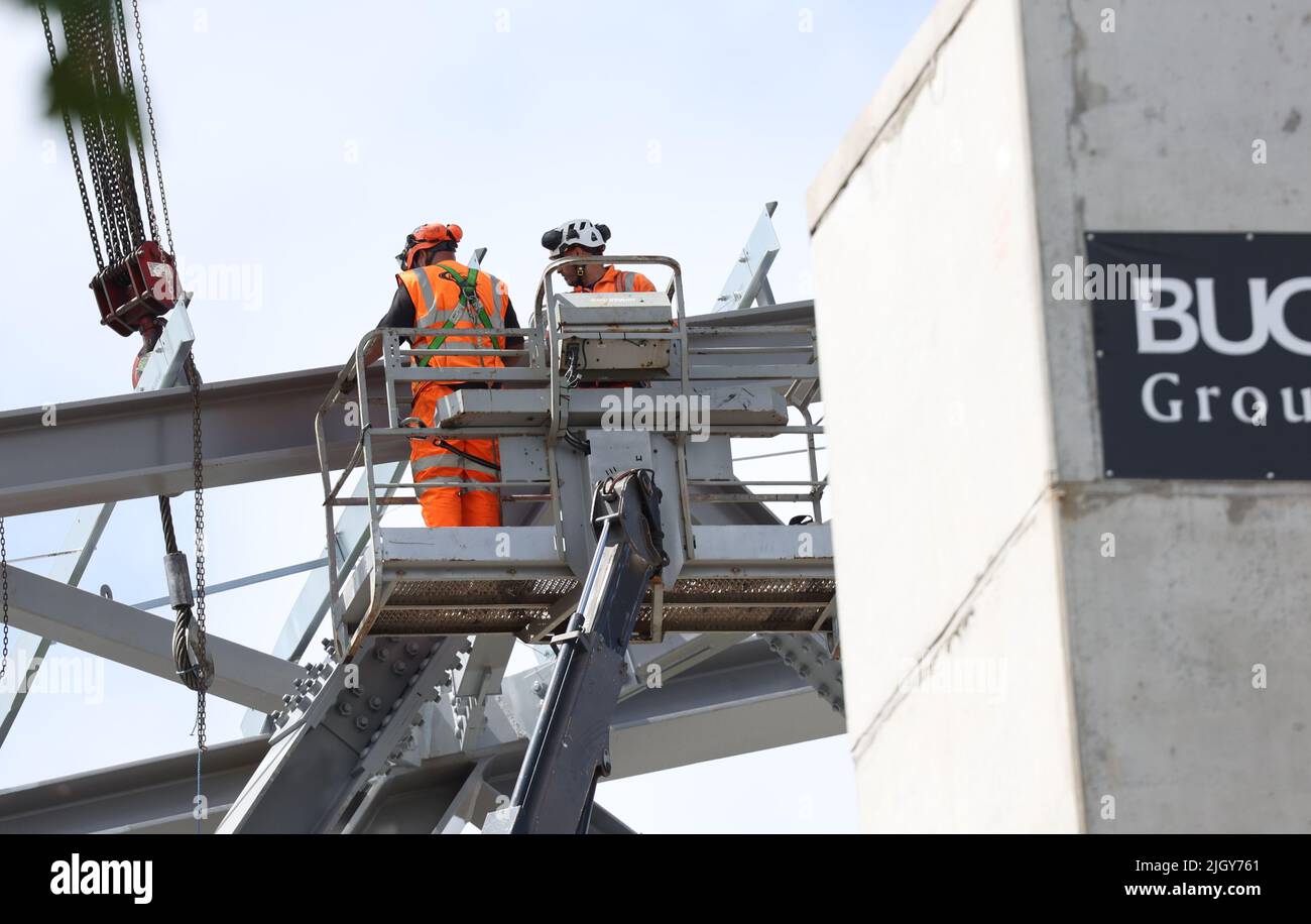 Anfield stand expansion Stock Photo - Alamy