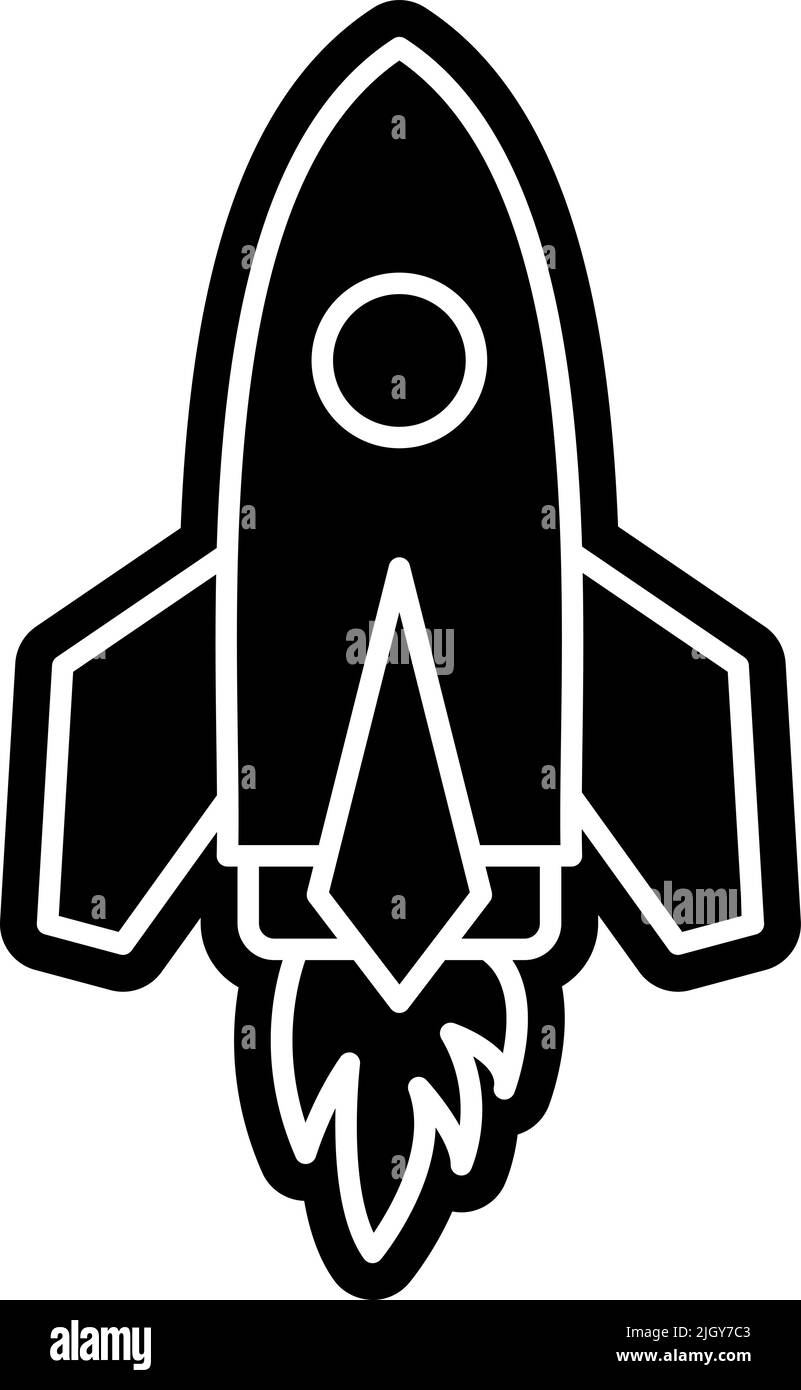 Space rocket launch icon Stock Vector Image & Art - Alamy