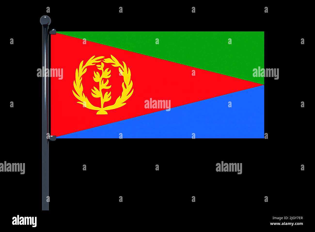 Fabric flag of the eritrea hi-res stock photography and images - Alamy