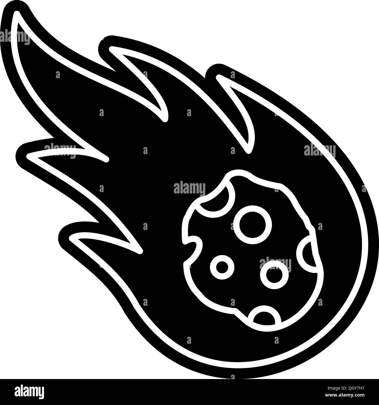 Space meteorite icon Stock Vector Image & Art - Alamy