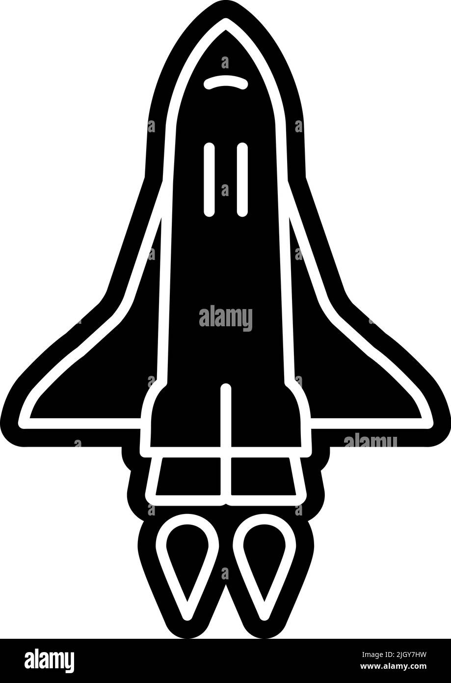Space space shuttle icon Stock Vector Image & Art - Alamy
