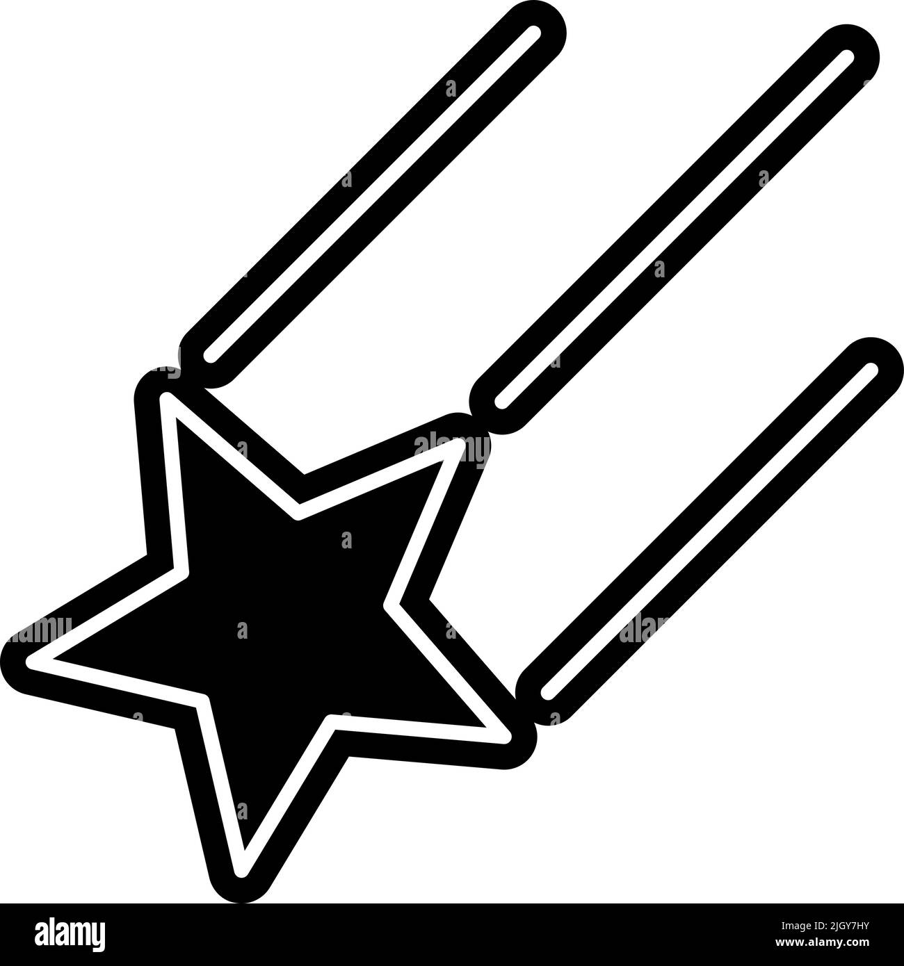 Falling star comet line Black and White Stock Photos & Images - Alamy