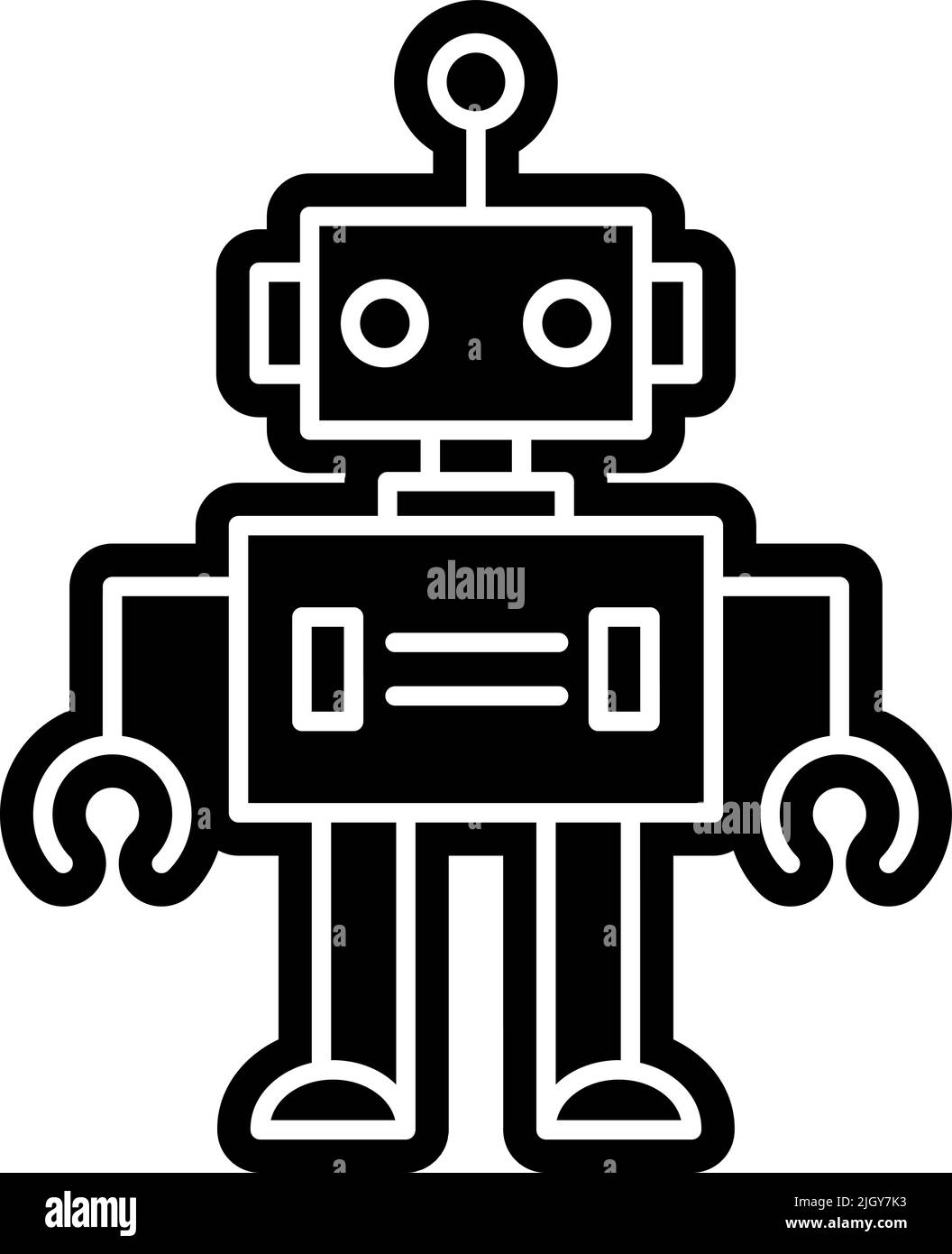 Space robot icon Stock Vector Image & Art - Alamy