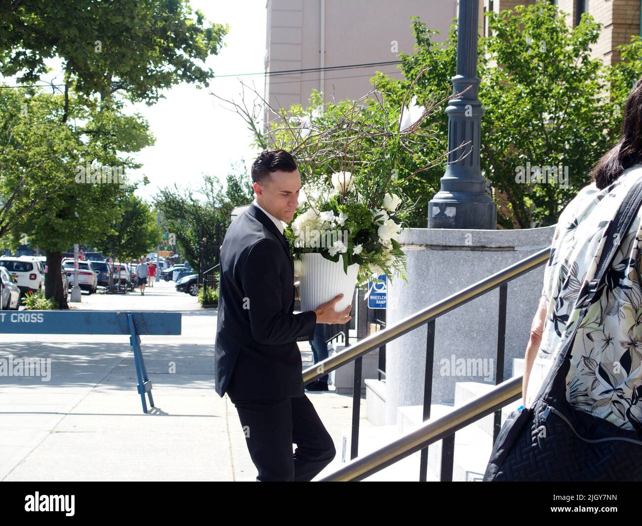 July 13, 2022, New York, New York, USA: July 13, 2022 NEW YORK .Funeral ...