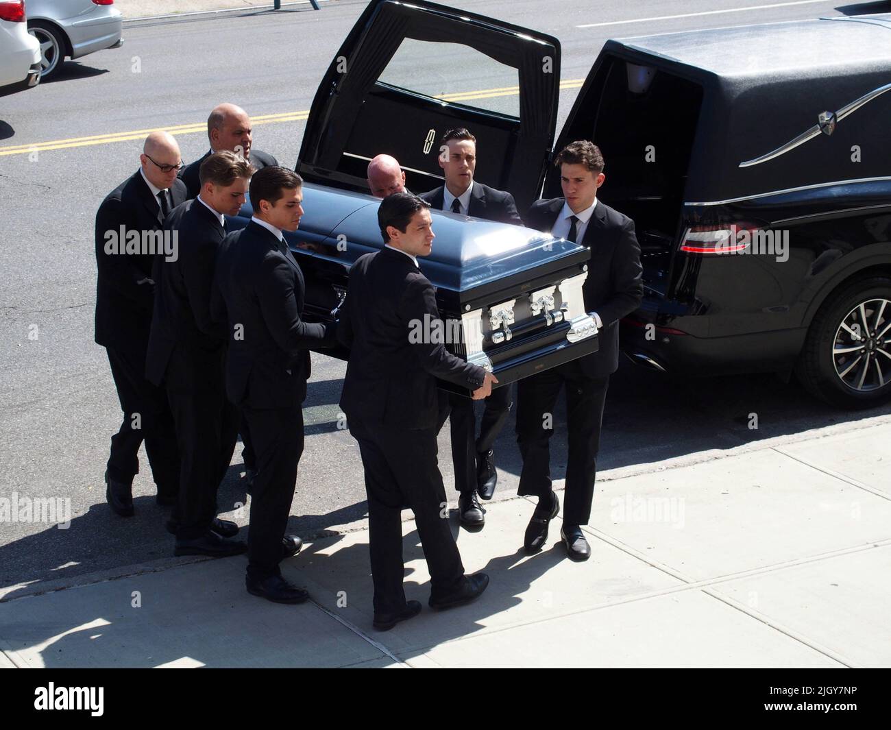 July 13, 2022, New York, New York, USA: July 13, 2022 NEW YORK .Funeral ...