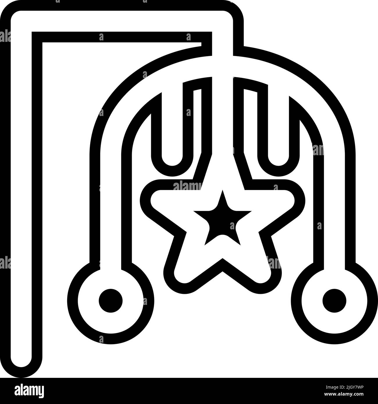 Sleeping in crib Stock Vector Images - Alamy