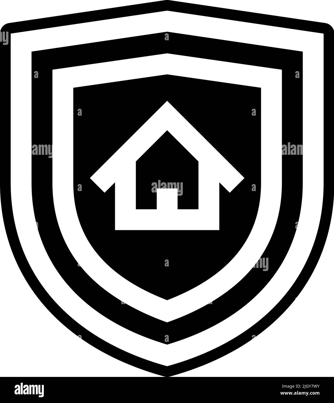 Real estate shield icon Stock Vector Image & Art - Alamy