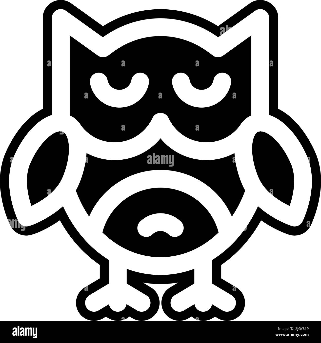 Cute sleep mask Black and White Stock Photos & Images - Alamy