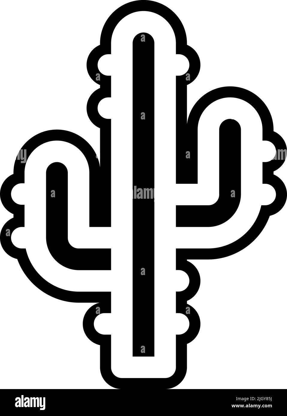 Trees cactus icon Stock Vector Image & Art - Alamy