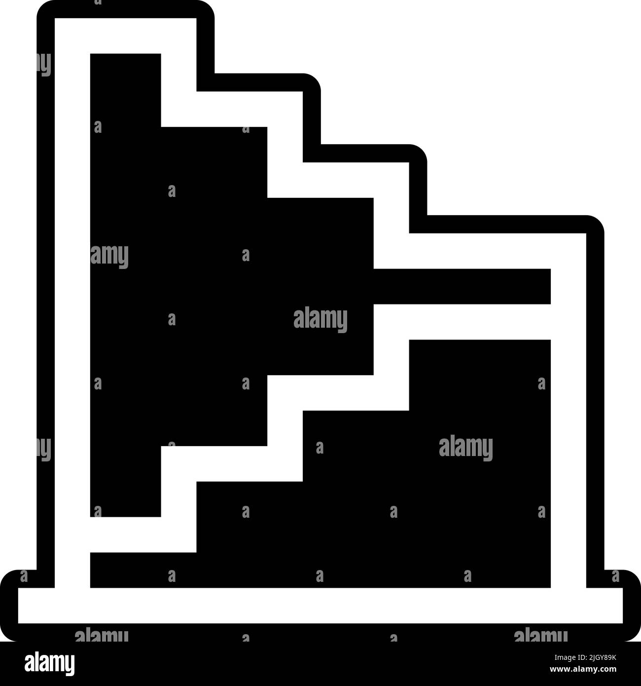 Real estate stairs icon Stock Vector Image & Art - Alamy