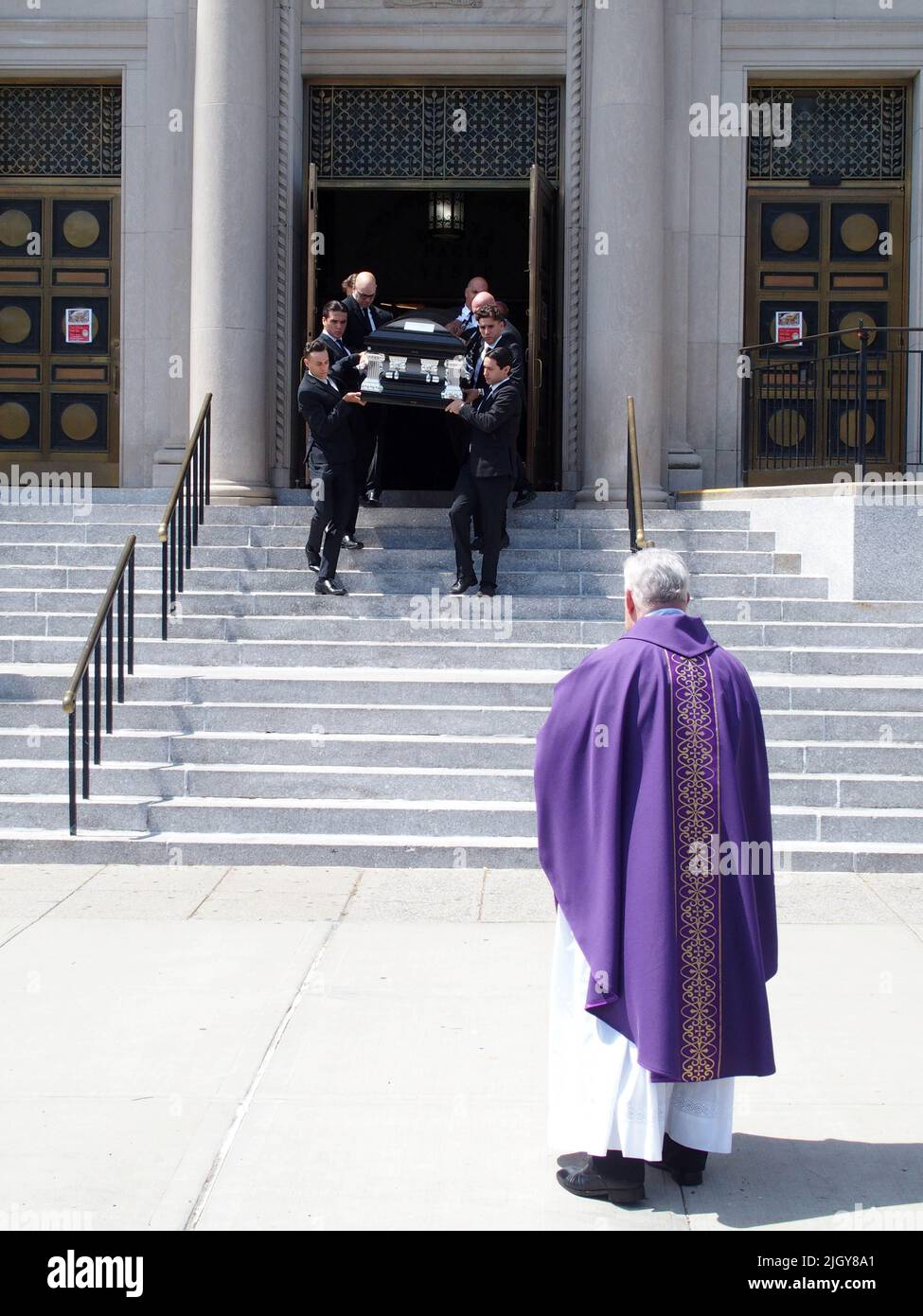 July 13, 2022, New York, New York, USA: July 13, 2022 NEW YORK .Funeral ...