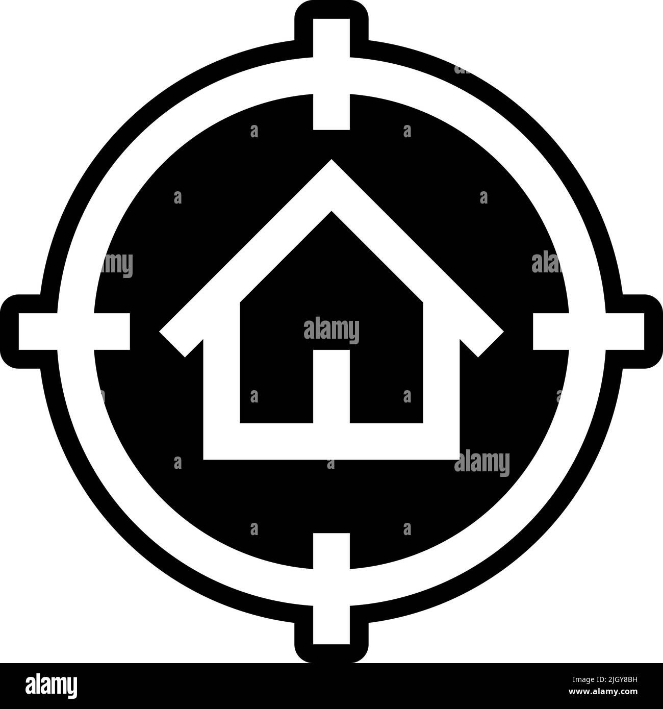 Real estate target icon Stock Vector Image & Art - Alamy