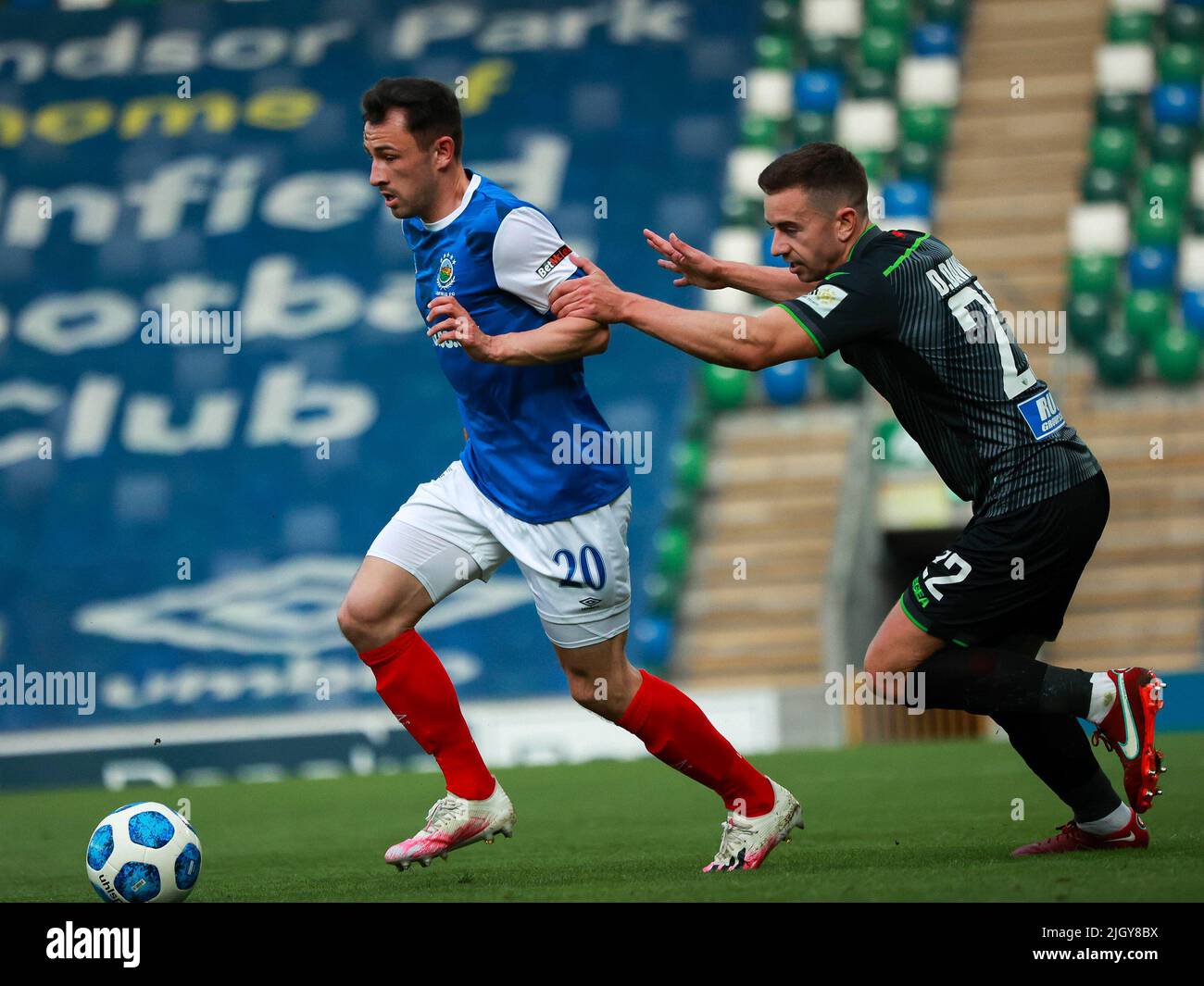 Windsor Park, Belfast, Northern Ireland, UK. 13 July 2022. UEFA ...