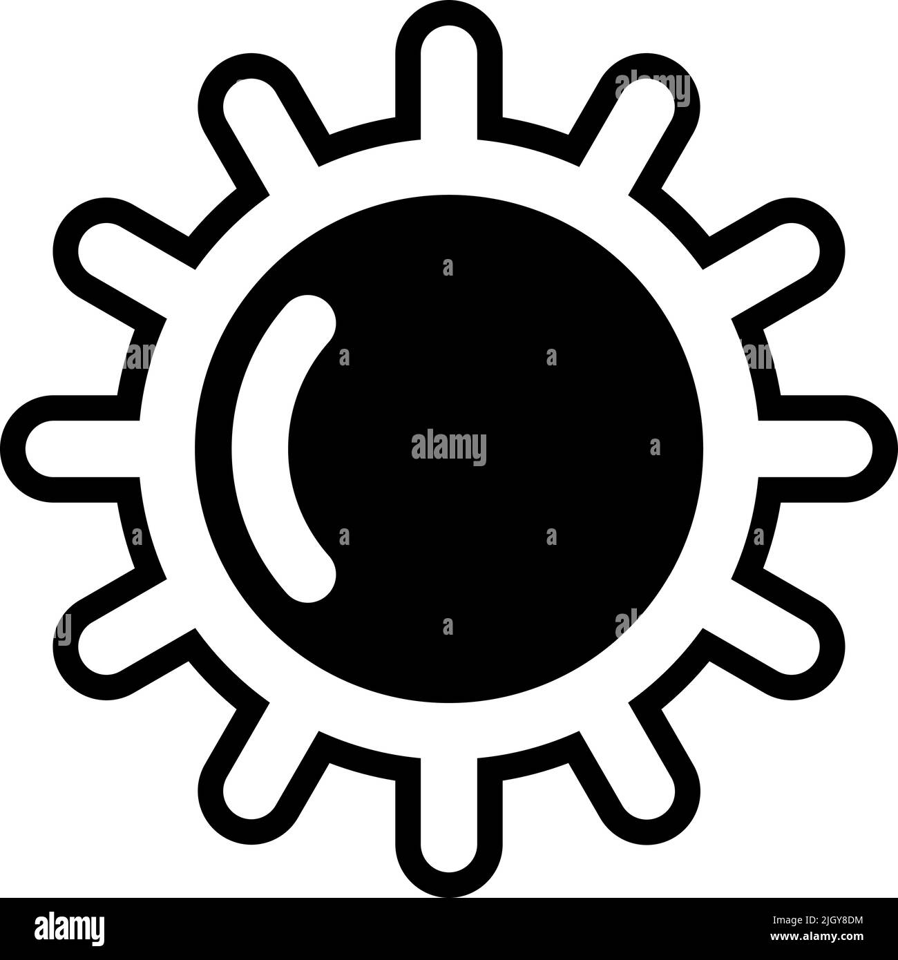 Spring sun icon Stock Vector Image & Art - Alamy