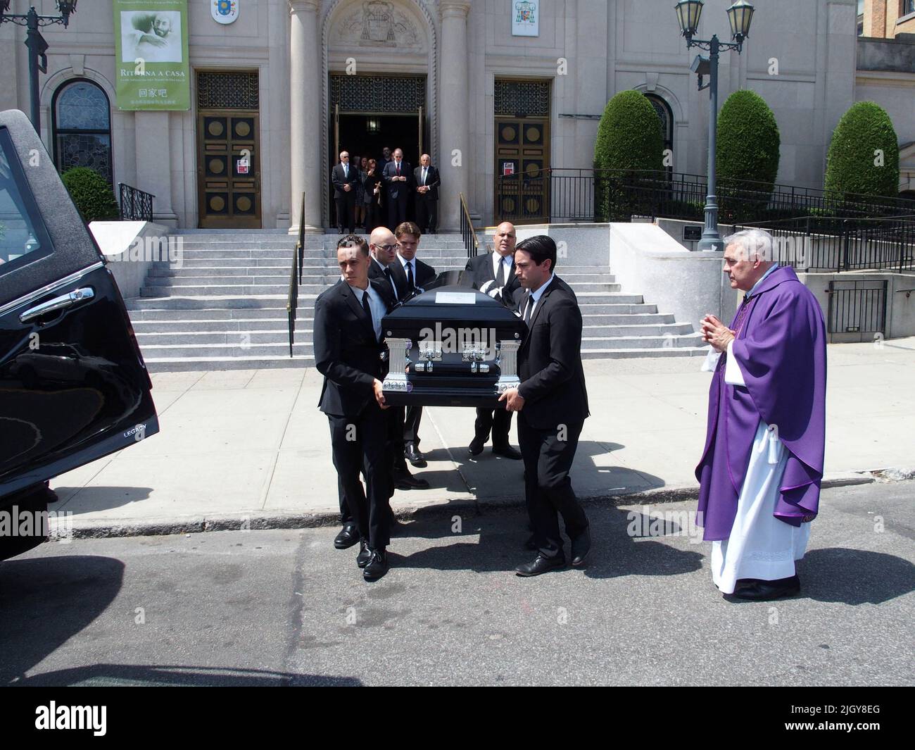 July 13, 2022, New York, New York, USA: July 13, 2022 NEW YORK .Funeral ...