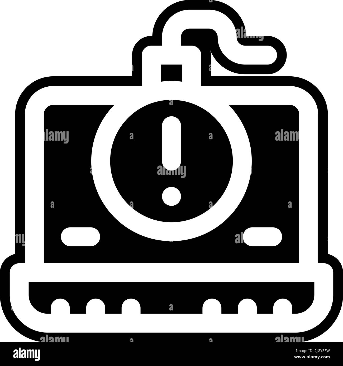 Stop icon system security Black and White Stock Photos & Images - Alamy