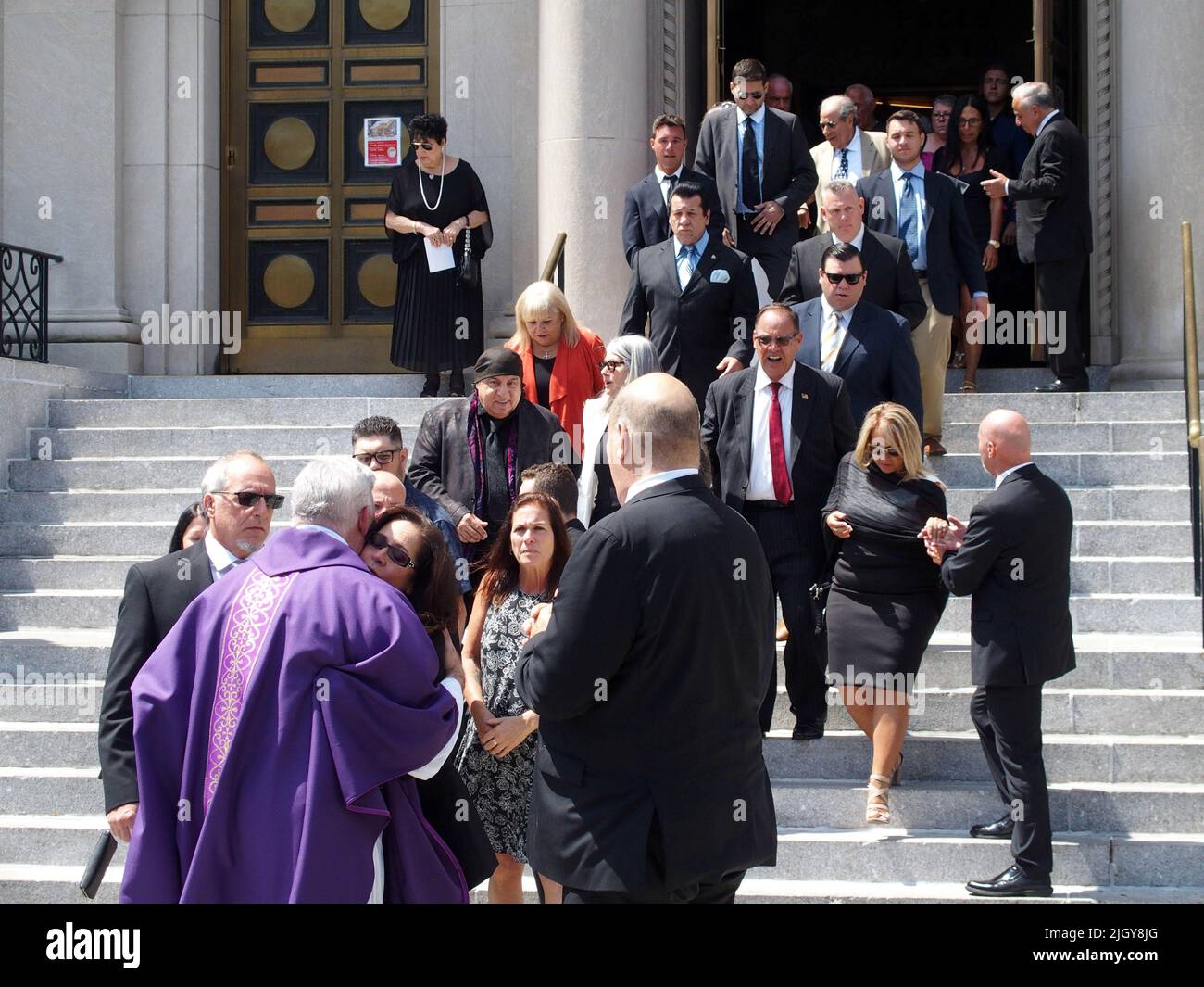 July 13, 2022, New York, New York, USA: July 13, 2022 NEW YORK .Funeral ...