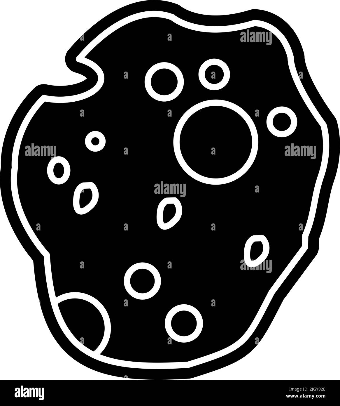 Space asteroid icon Stock Vector Image & Art - Alamy
