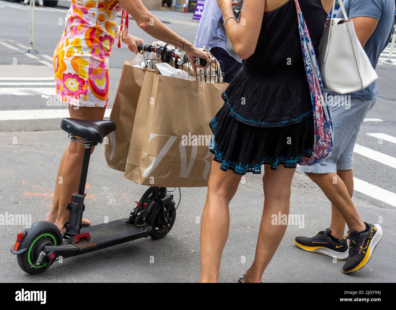 Shoppers in the Flatiron neighborhood in New York on Tuesday, July 12 ...