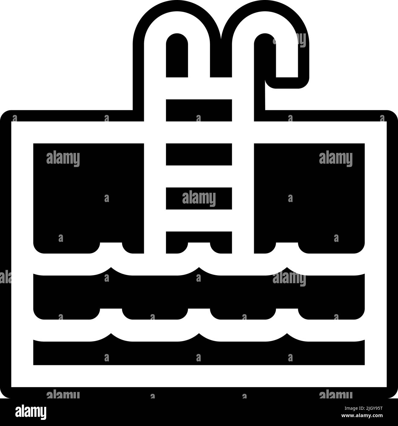 Swimming area sign Stock Vector Images - Alamy