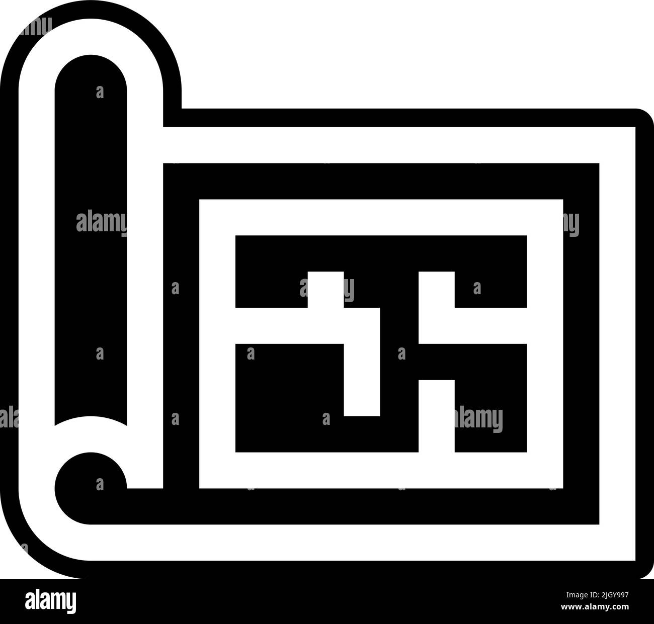 Engineering blueprint black man Stock Vector Images - Alamy