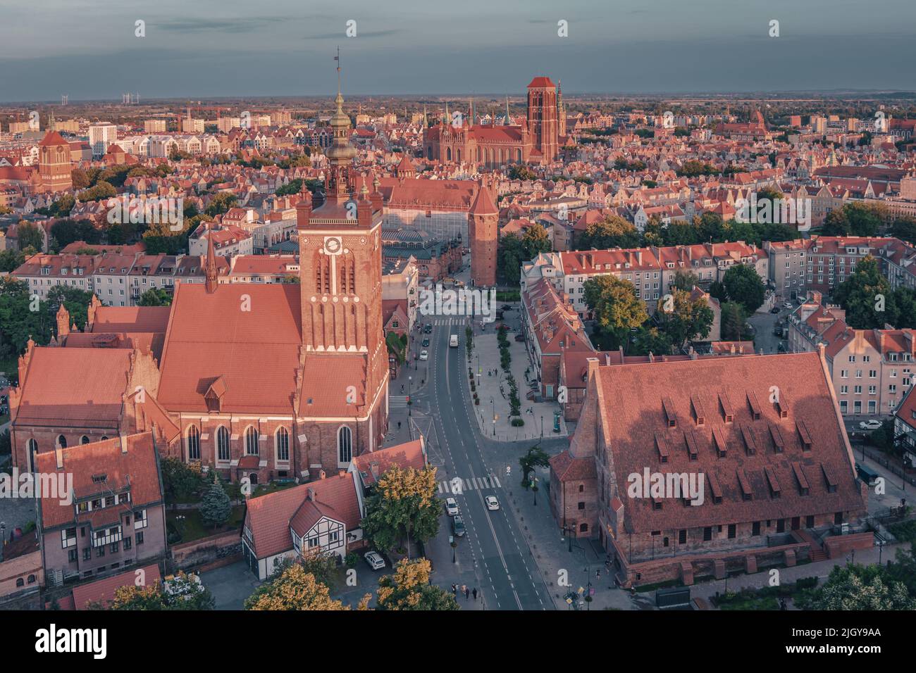 Gdansk drone from above view hi-res stock photography and images - Alamy