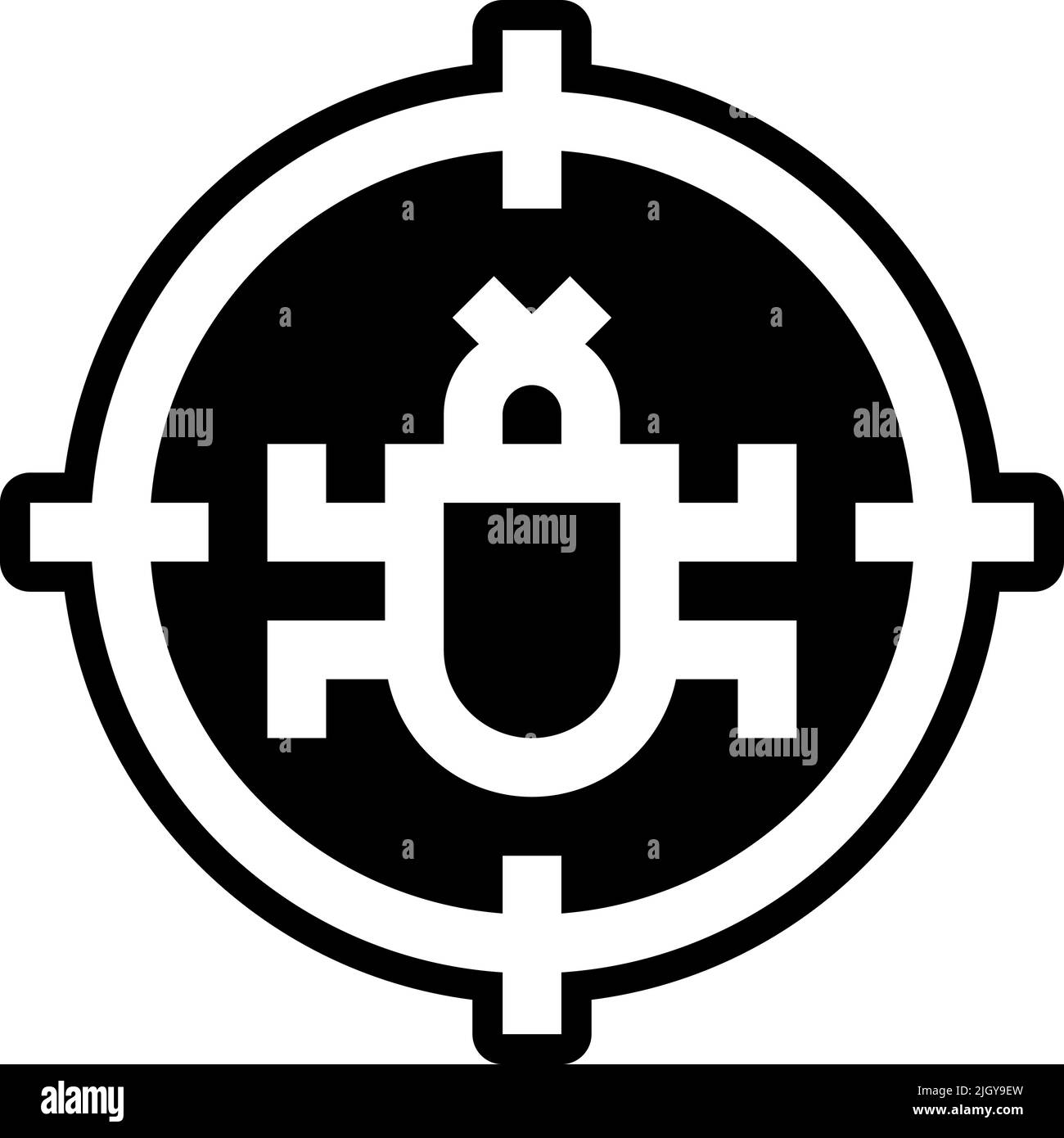 Computer virus line glyph Stock Vector Images - Alamy