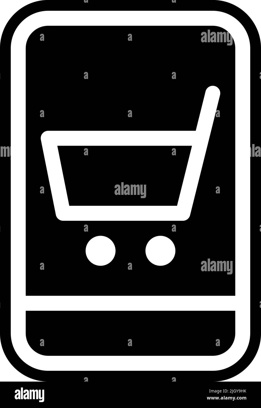 Shop and store mobile phone icon Stock Vector Image & Art - Alamy