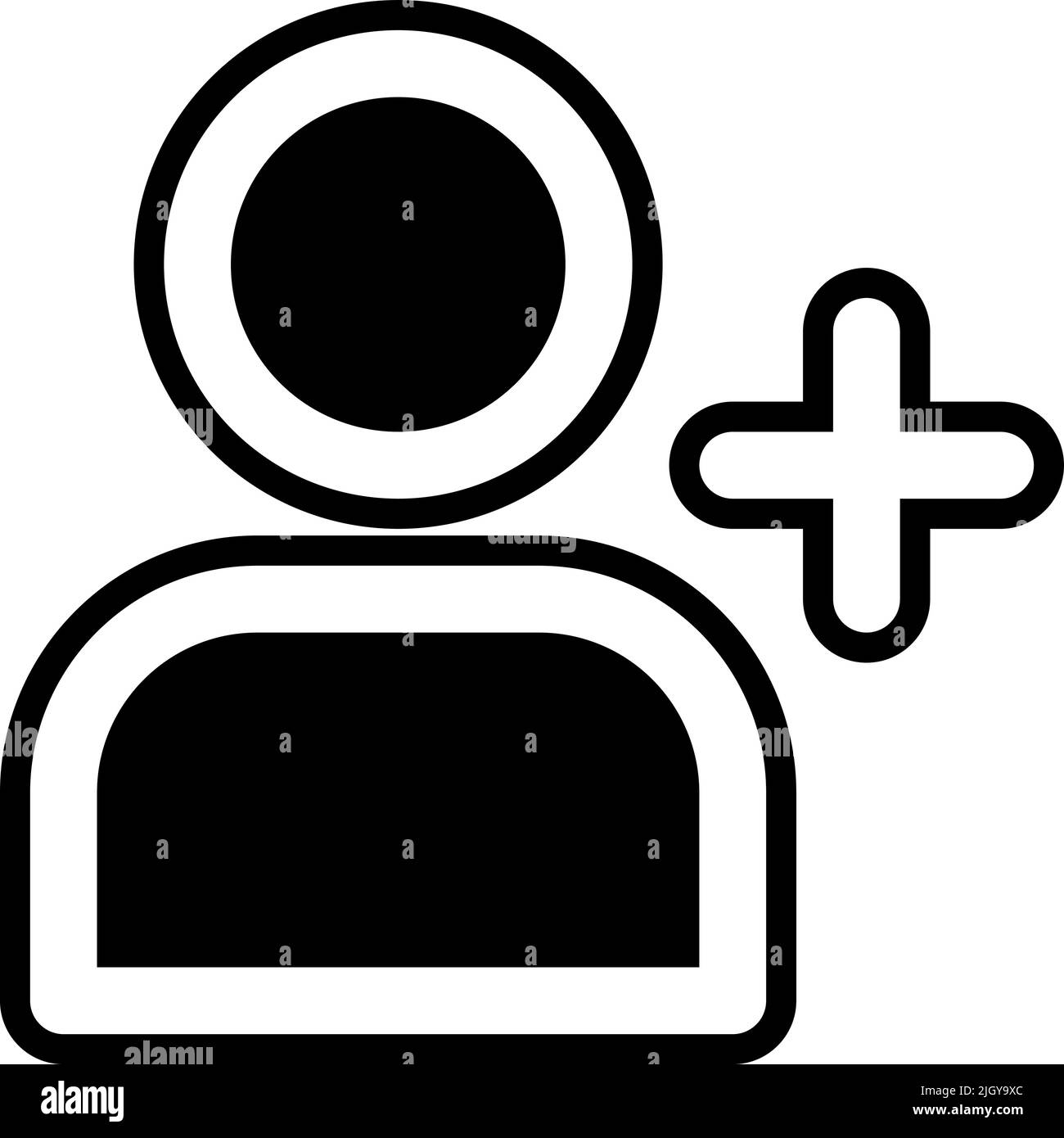 Web buttons add friend icon Stock Vector Image & Art - Alamy