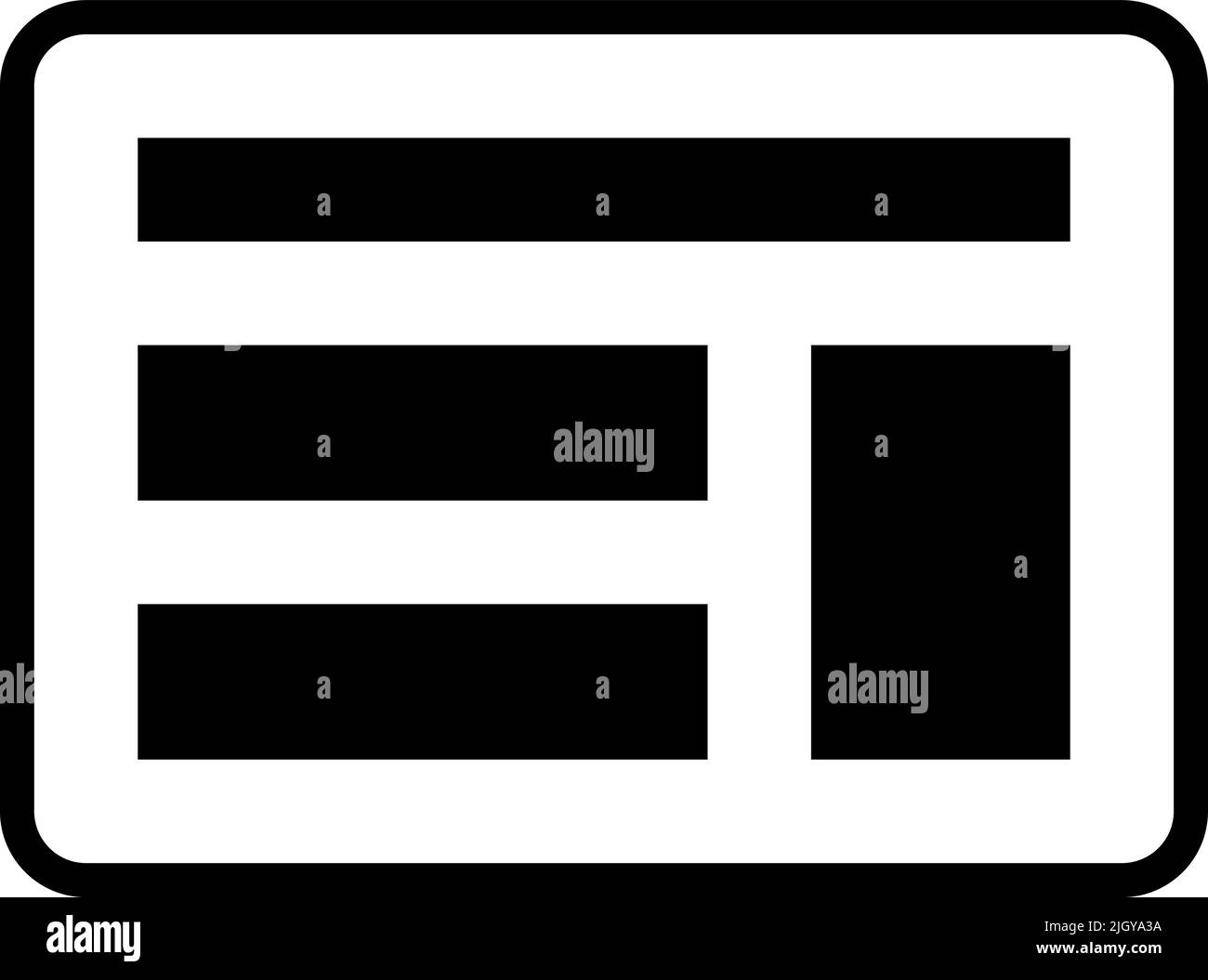 Web buttons layout icon Stock Vector Image & Art - Alamy