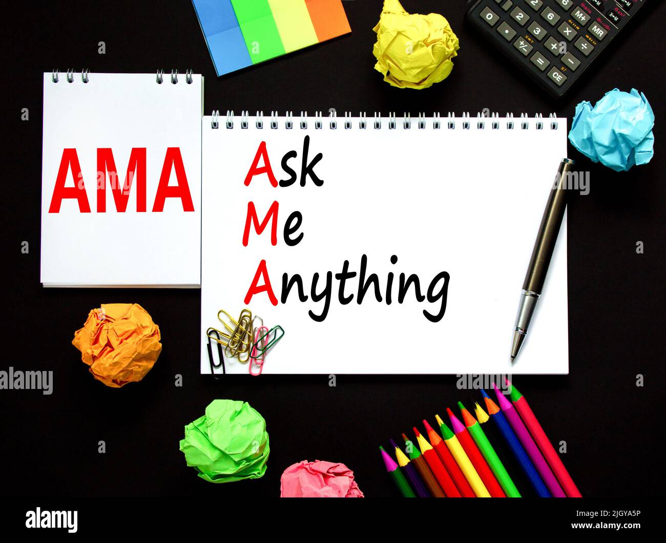 AMA ask me anything symbol. Concept words AMA ask me anything on white ...
