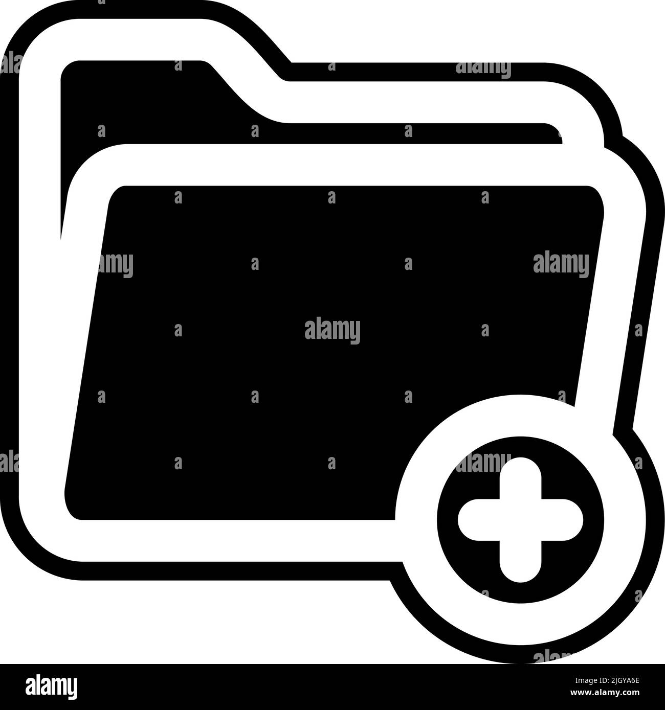 User interface add folder icon Stock Vector Image & Art - Alamy
