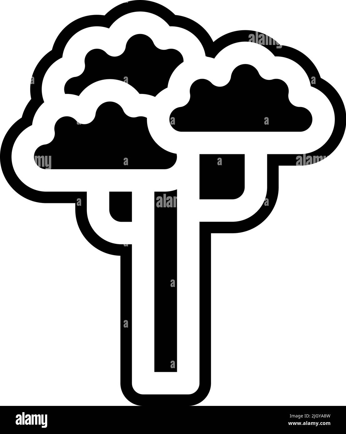 Elm tree isolated Black and White Stock Photos & Images - Alamy