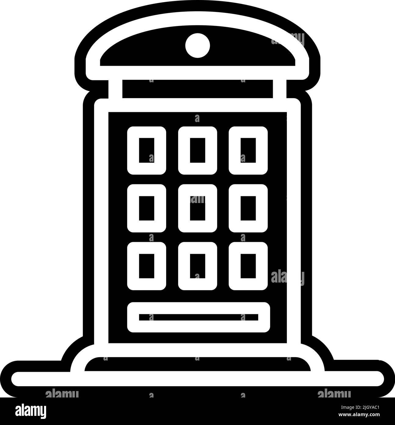 Retro phone booth icon Stock Vector Image & Art - Alamy